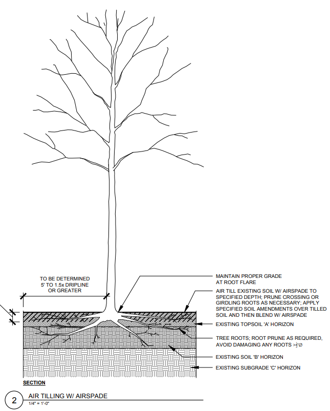 Air Tilling (Root Invigoration) – AirSpade Pneumatic Soil Excavation Tools